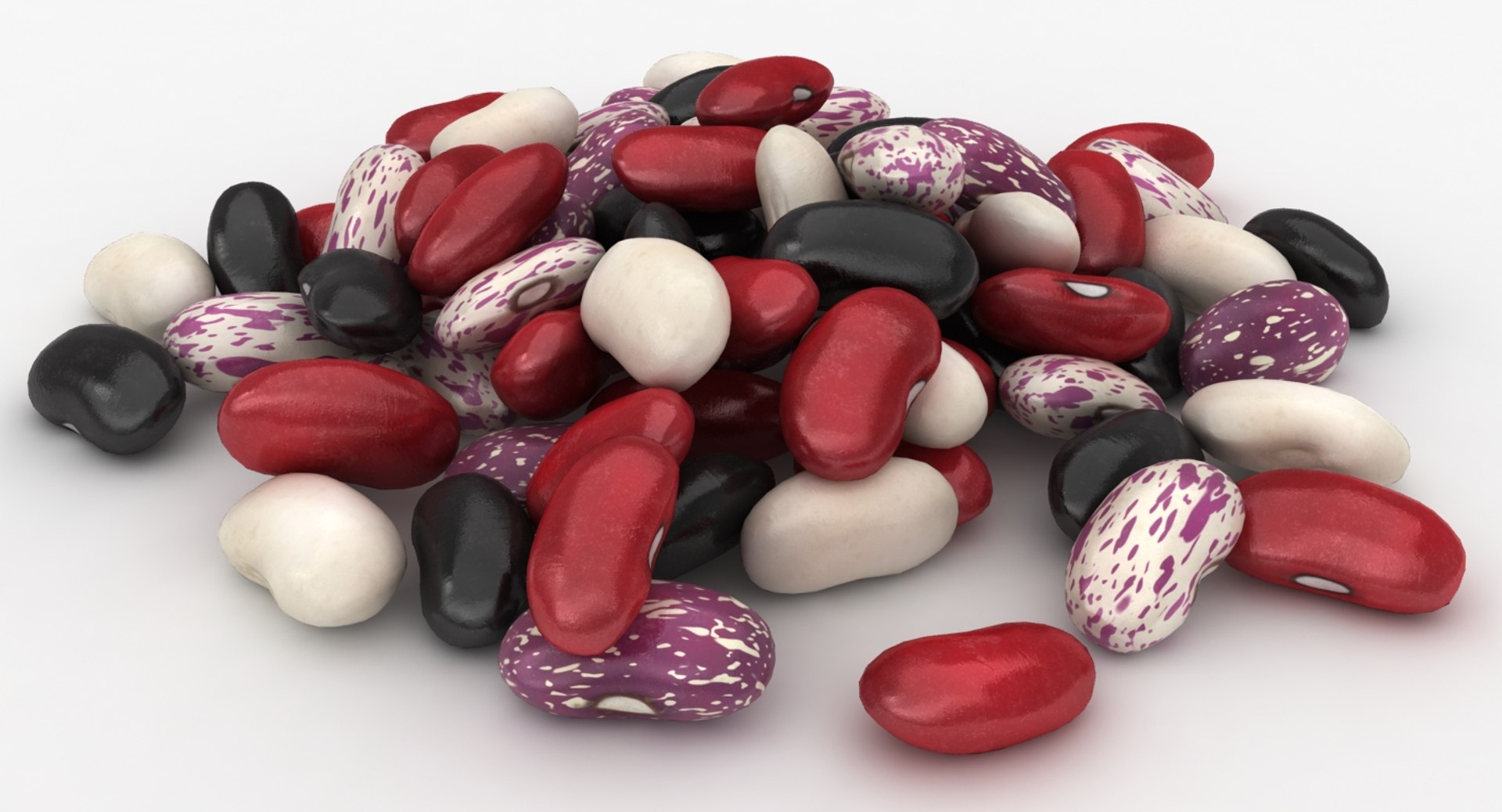 Realistic Mixed Kidney Bean 3D Model - TurboSquid 1326868