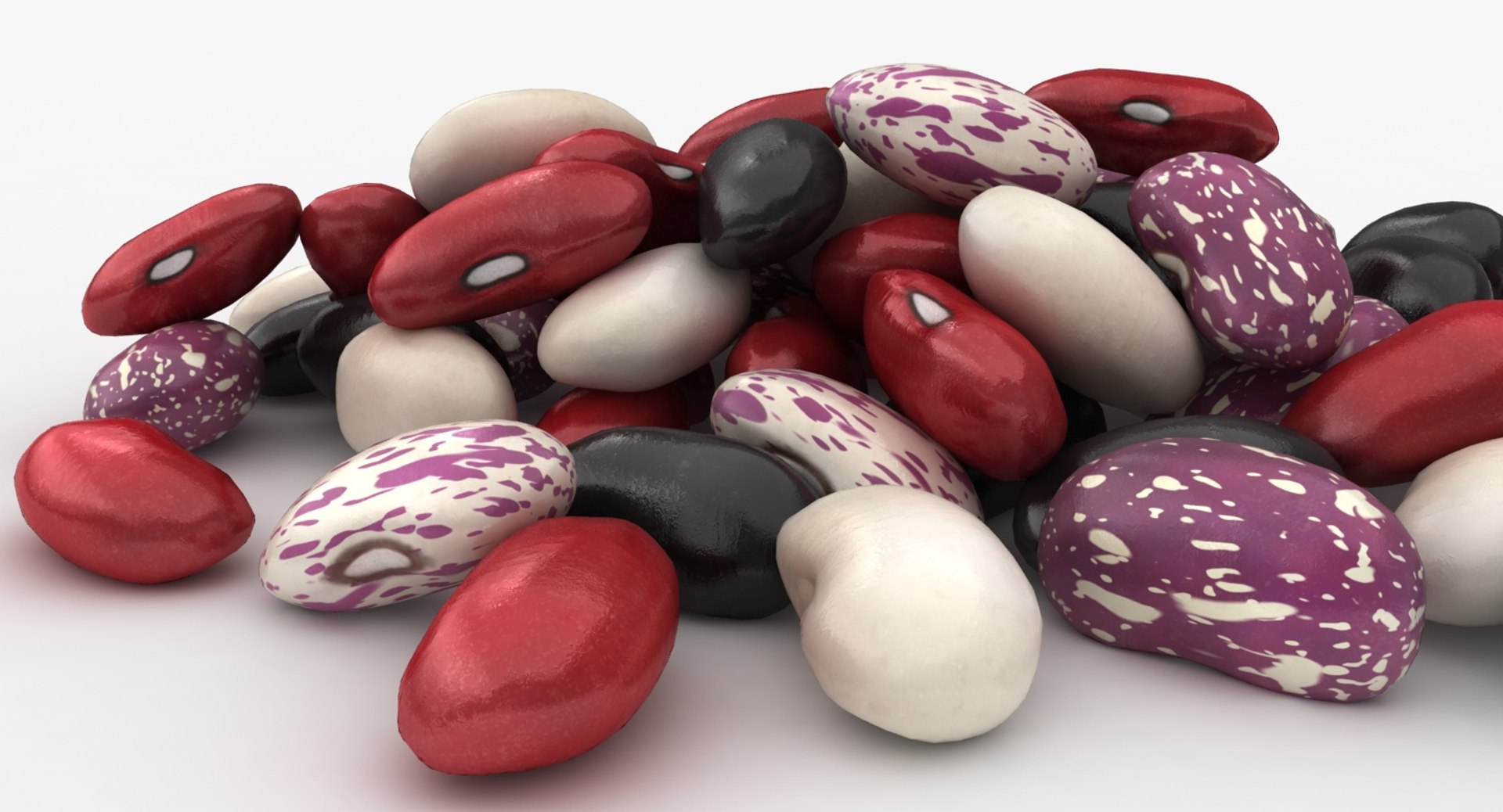 Realistic Mixed Kidney Bean 3D Model - TurboSquid 1326868