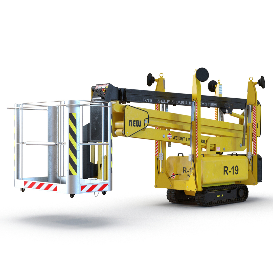 3d model telescopic boom lift generic