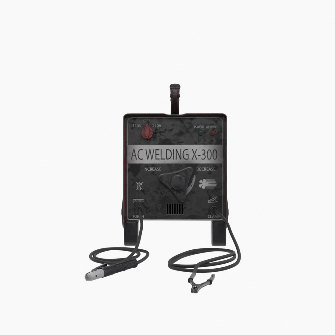 New Red Painted Weld Machine Industrial Tool Nanite Ready Da1 3D Model ...
