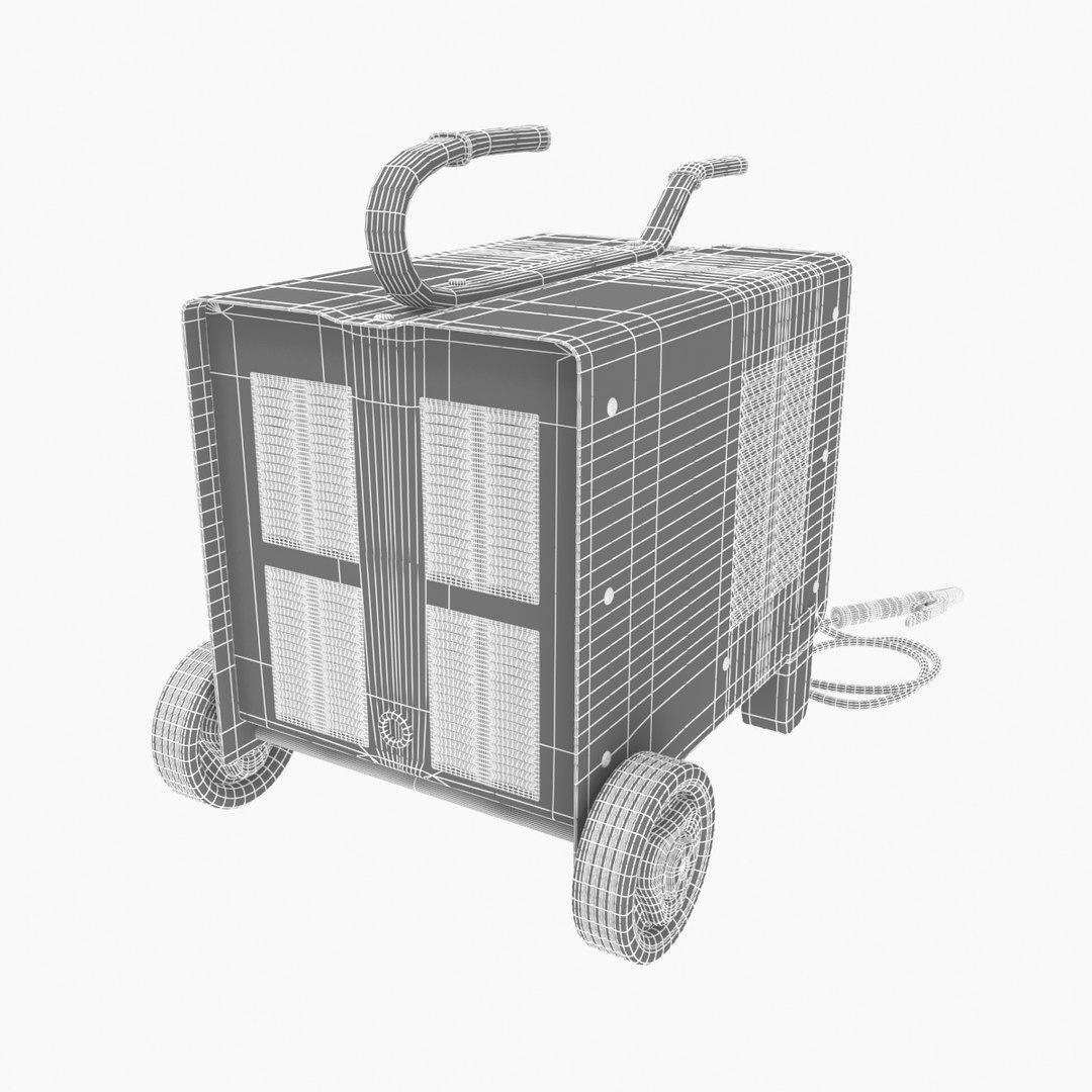 New Red Painted Weld Machine Industrial Tool Nanite Ready Da1 3D Model ...