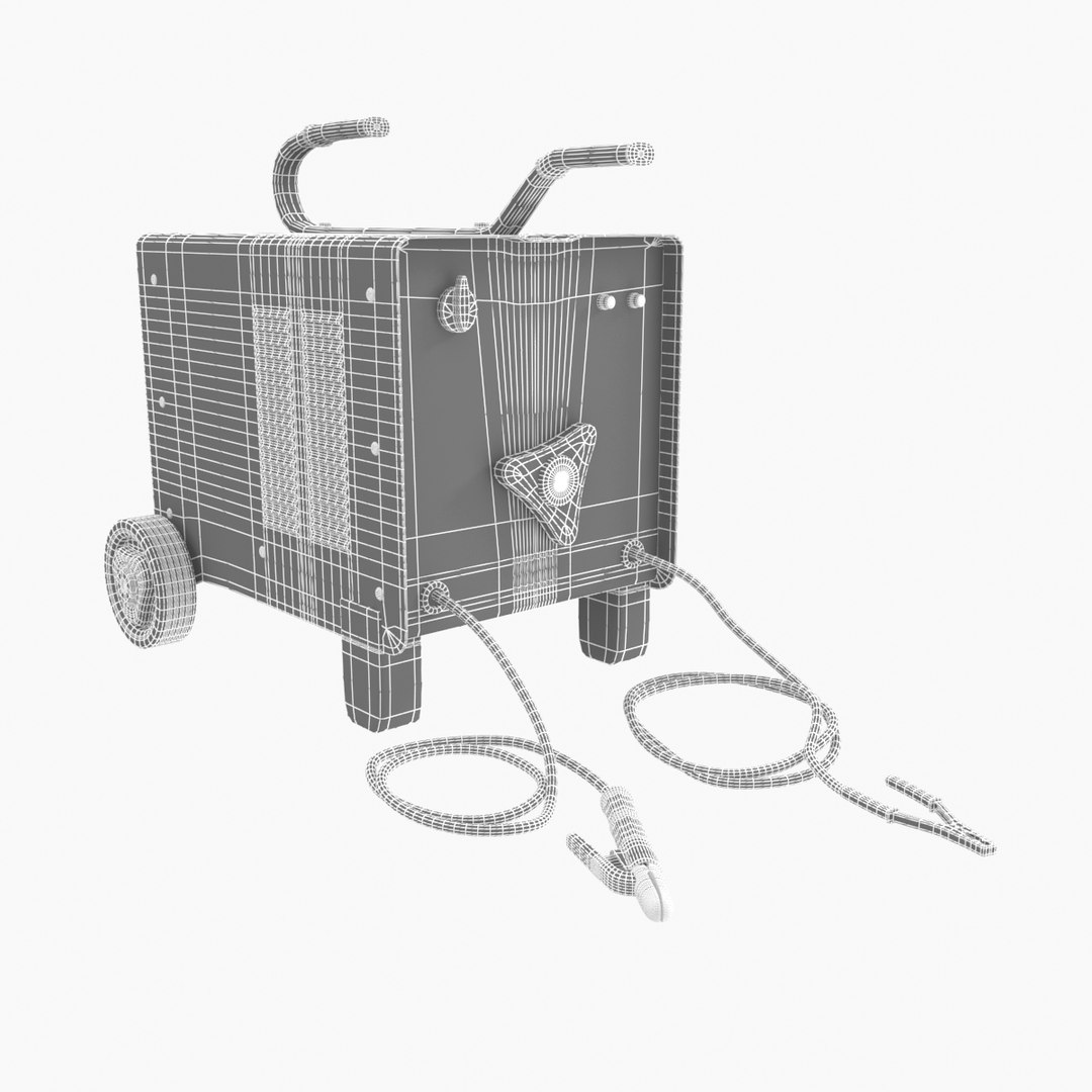 New Red Painted Weld Machine Industrial Tool Nanite Ready Da1 3D Model ...