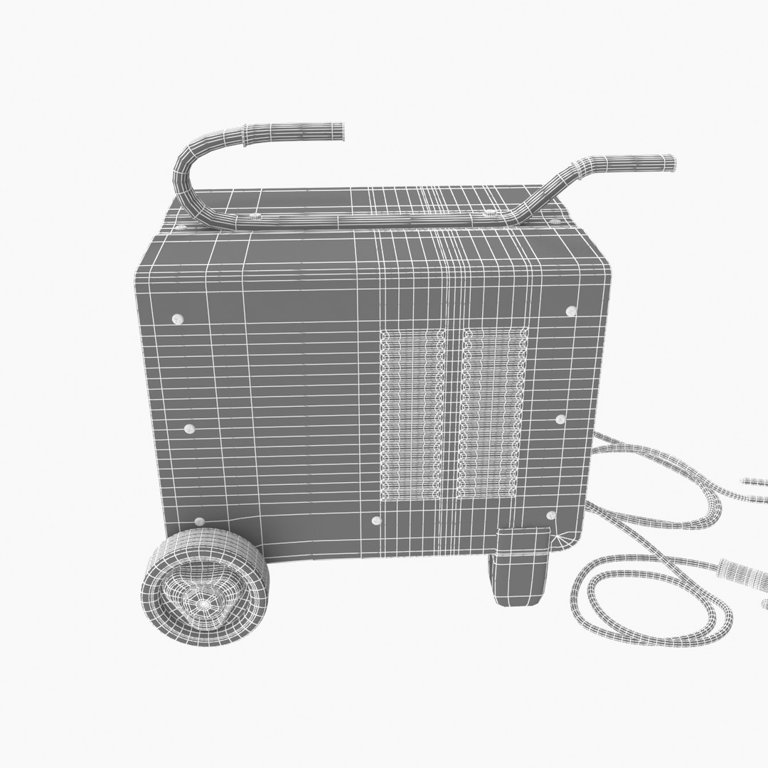 New Red Painted Weld Machine Industrial Tool Nanite Ready Da1 3D Model ...