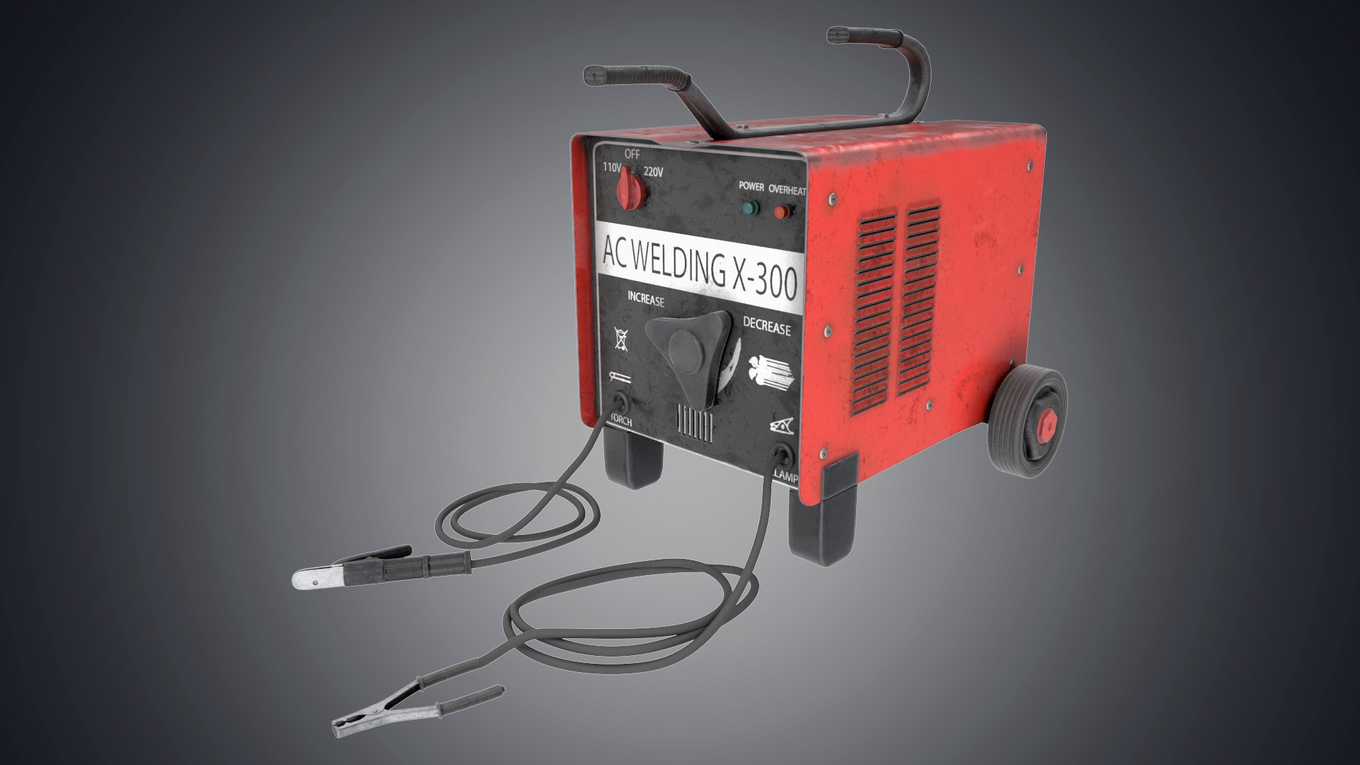 New Red Painted Weld Machine Industrial Tool Nanite Ready Da1 3D Model ...