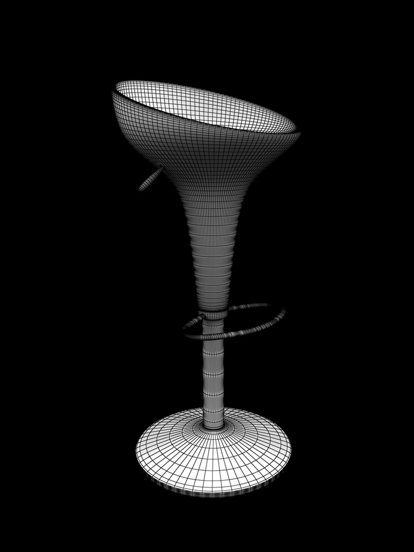 3d bombo stool chair model