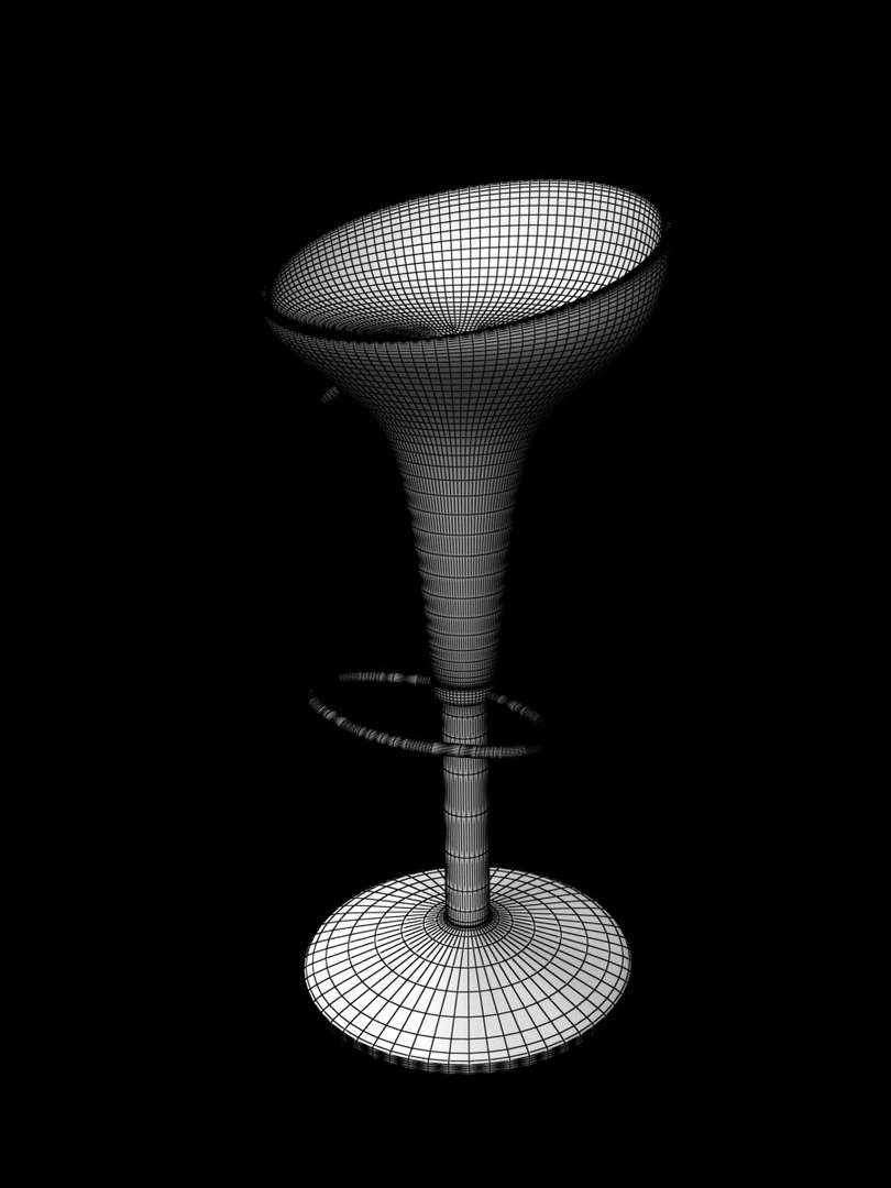 3d bombo stool chair model