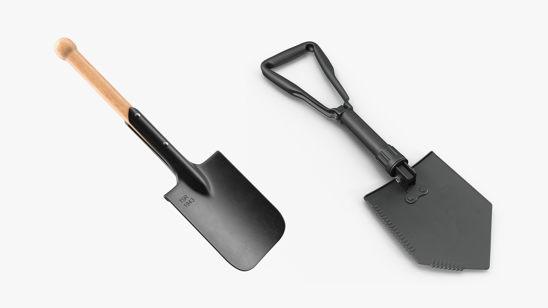 Military Sapper Shovels Collection 3D - TurboSquid 2184296