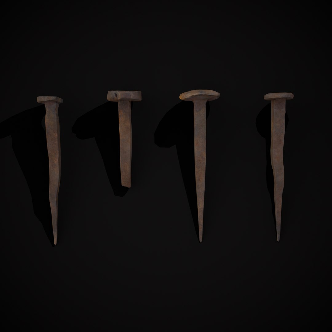Old Rusting Medieval Nails 3D model - TurboSquid 2015572