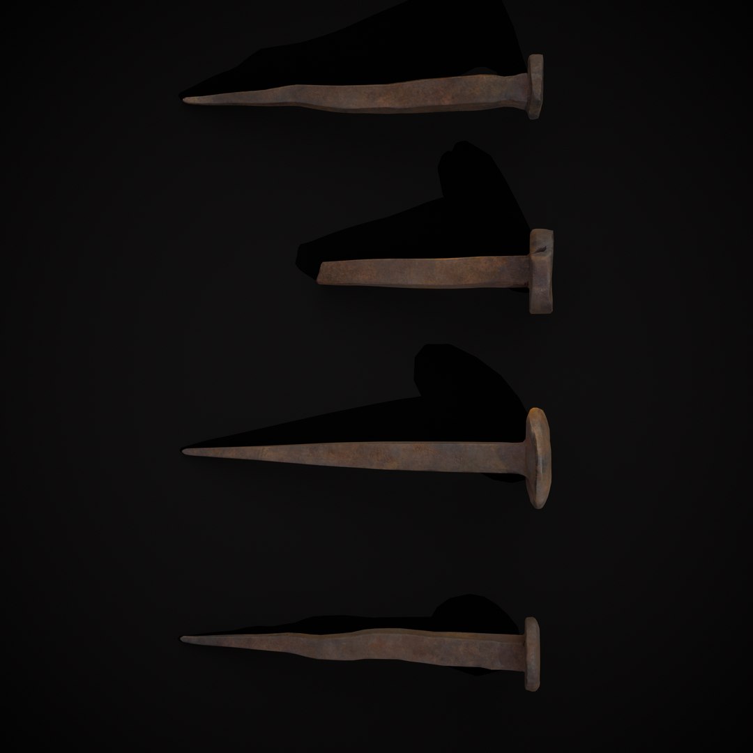 Old Rusting Medieval Nails 3D model - TurboSquid 2015572