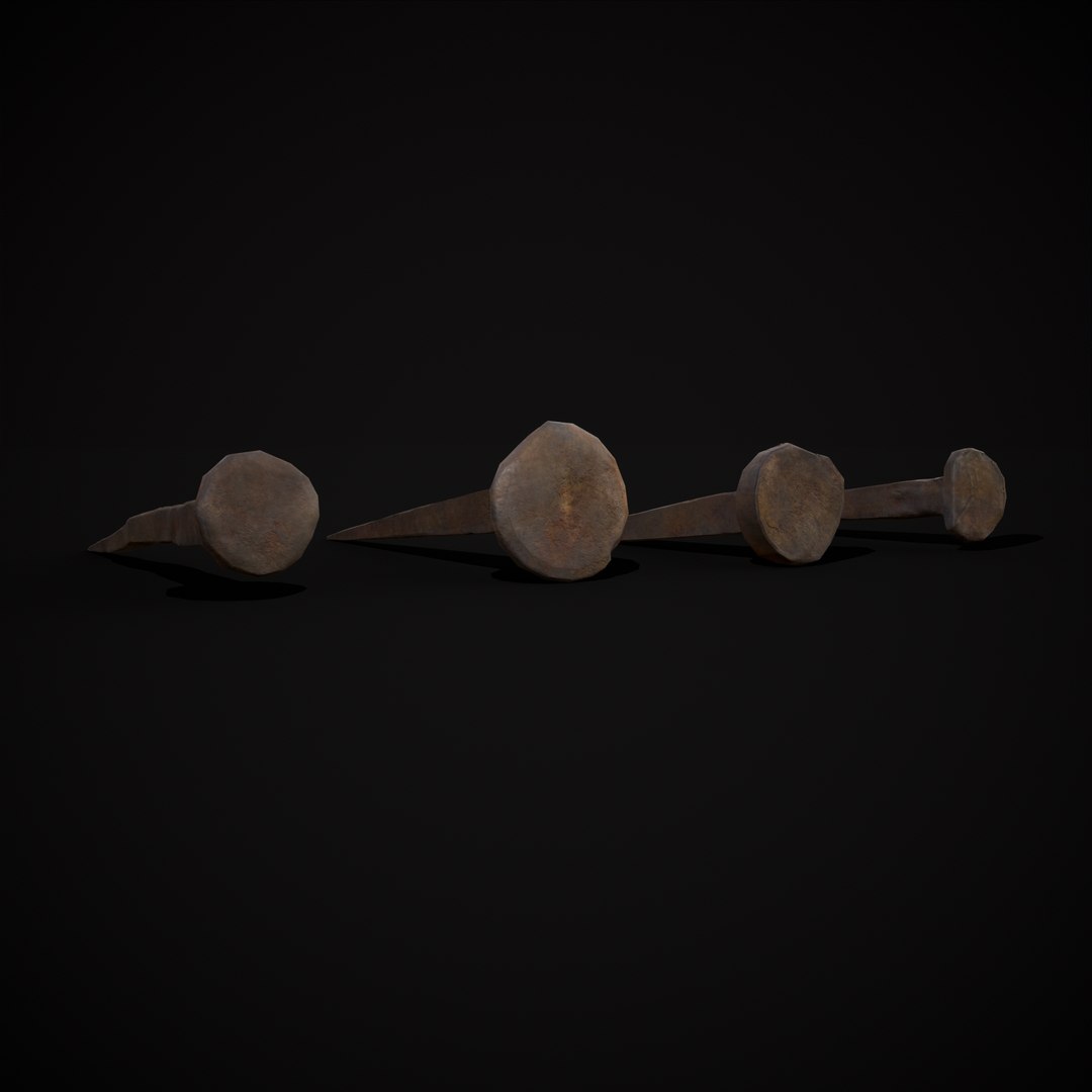 Old Rusting Medieval Nails 3D model - TurboSquid 2015572