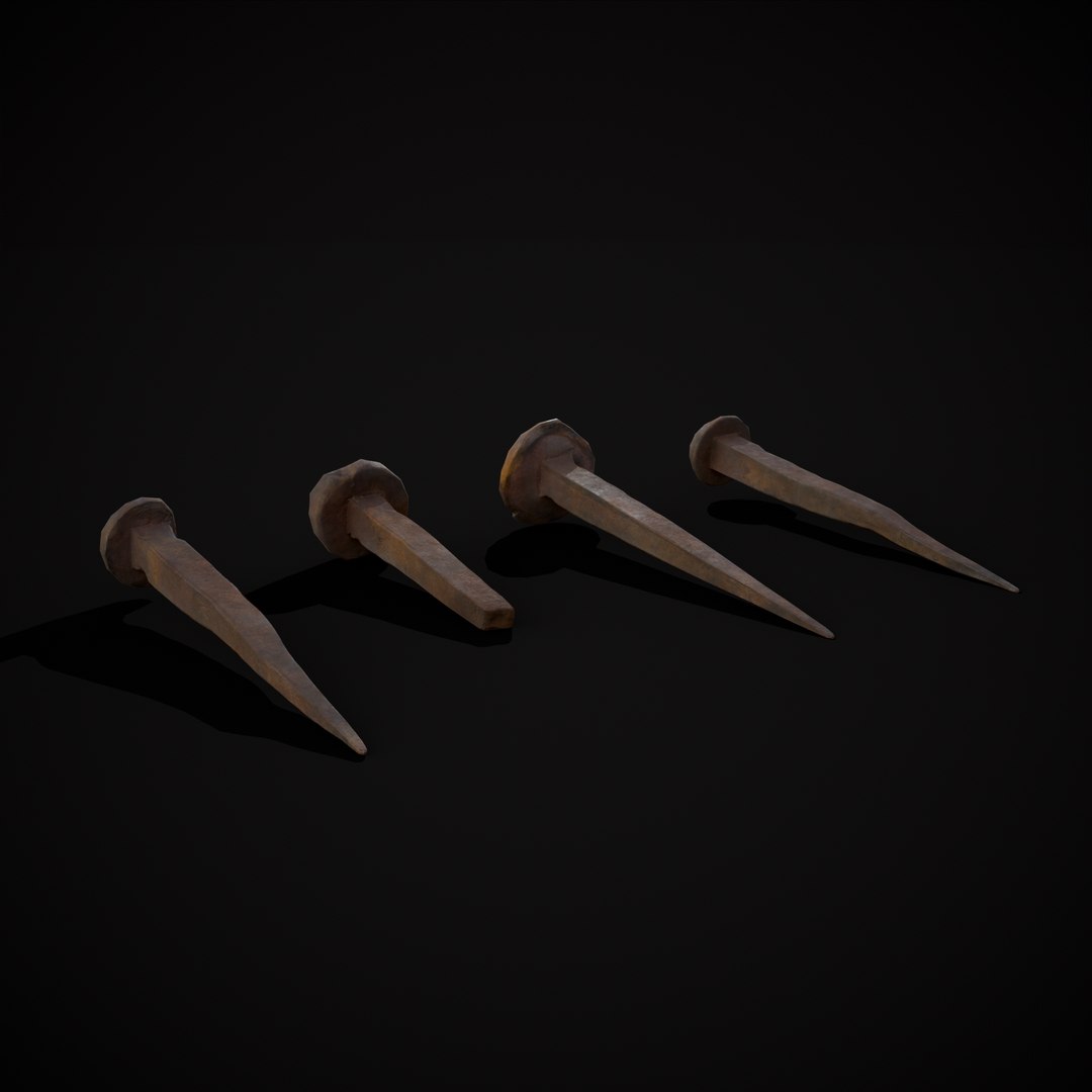Old Rusting Medieval Nails 3D model - TurboSquid 2015572