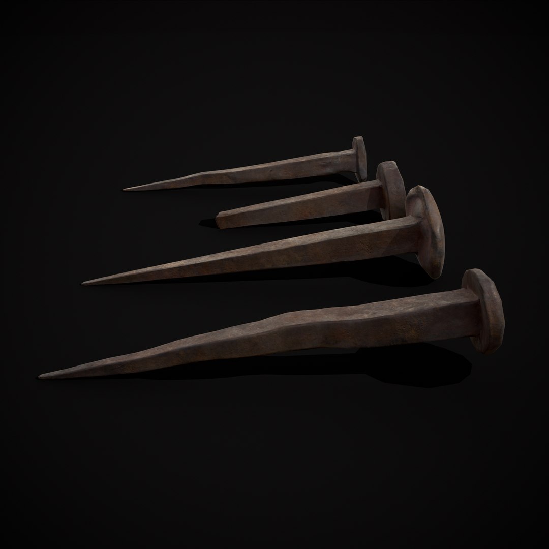 Old Rusting Medieval Nails 3D model - TurboSquid 2015572