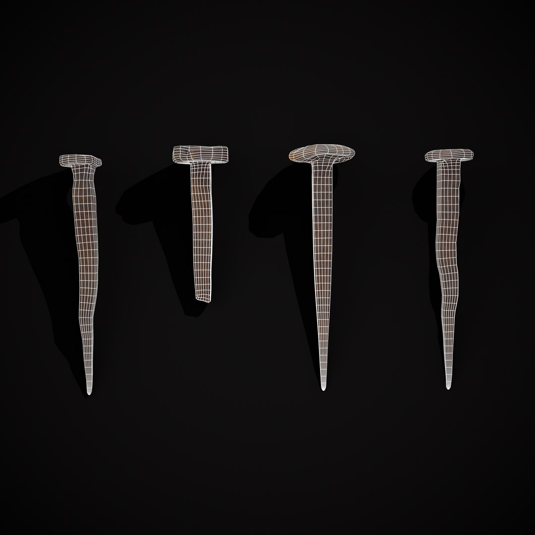 Old Rusting Medieval Nails 3D model - TurboSquid 2015572