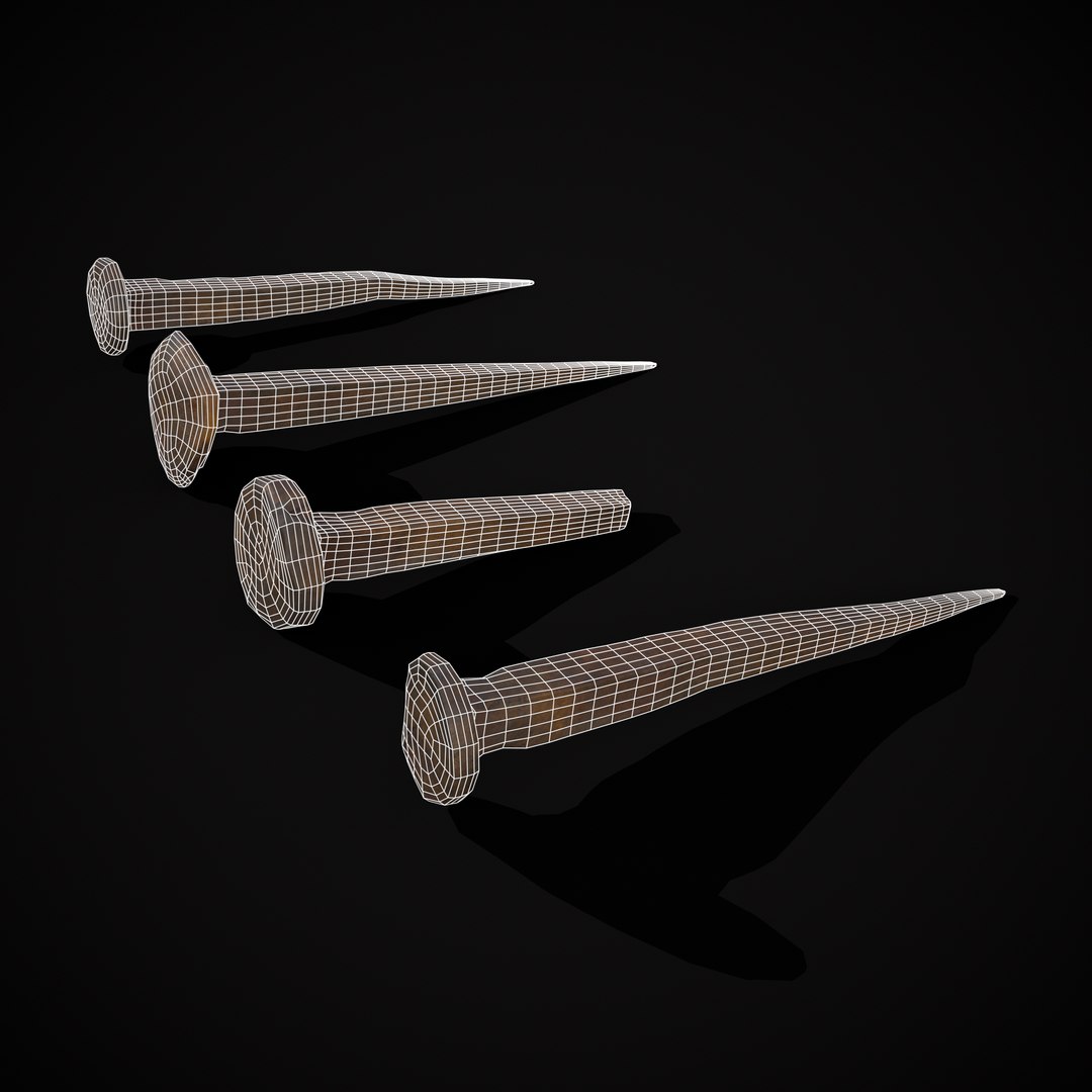 Old Rusting Medieval Nails 3D model - TurboSquid 2015572