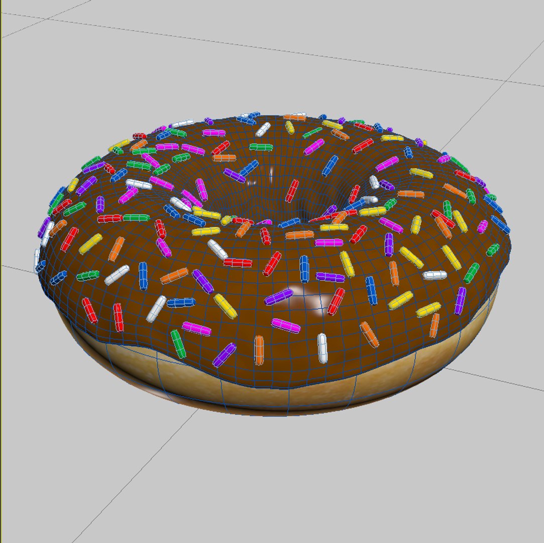 3D Chocolate Donut - TurboSquid 1470496