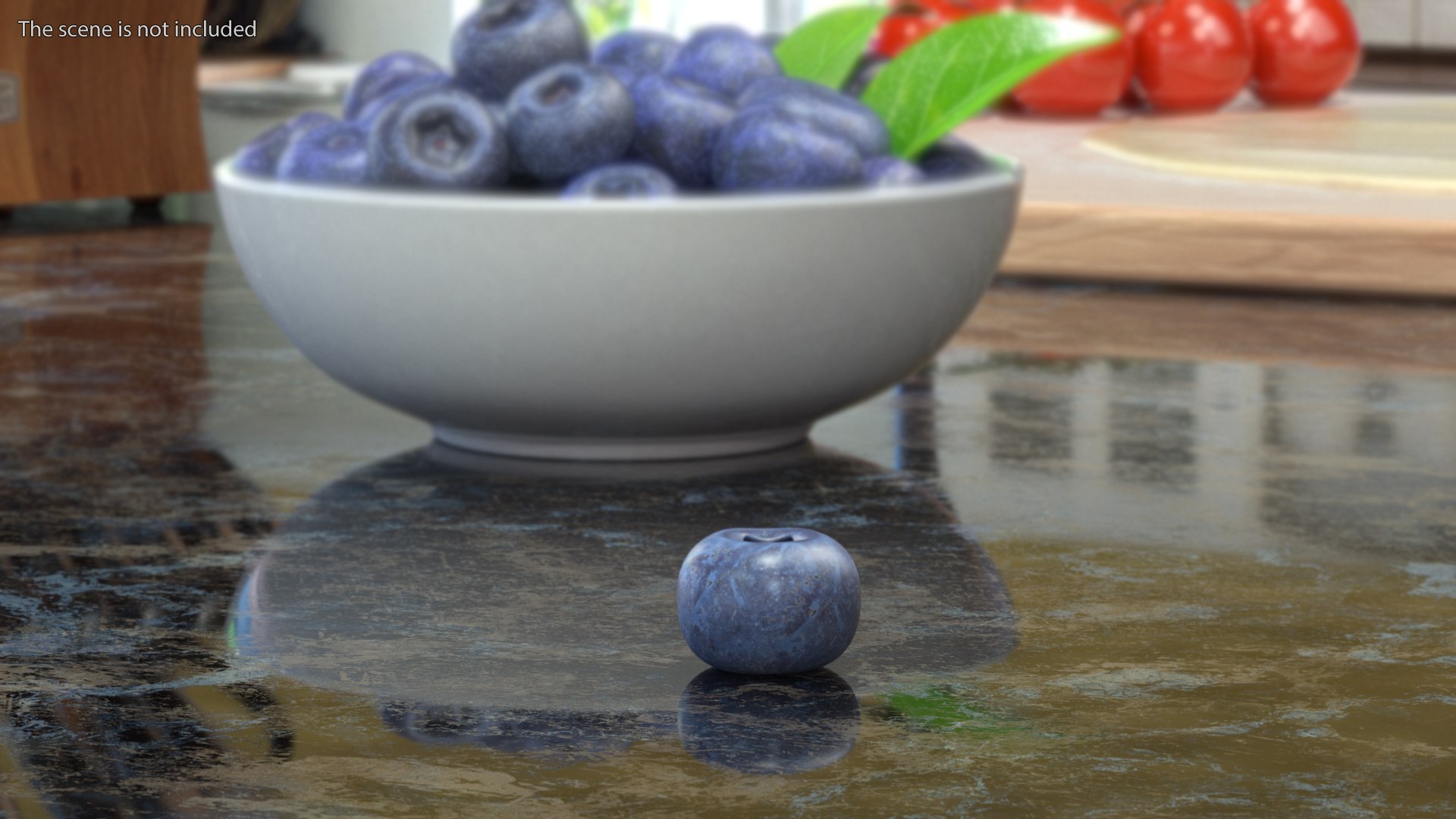 3D Single Blueberry Model - TurboSquid 2076196