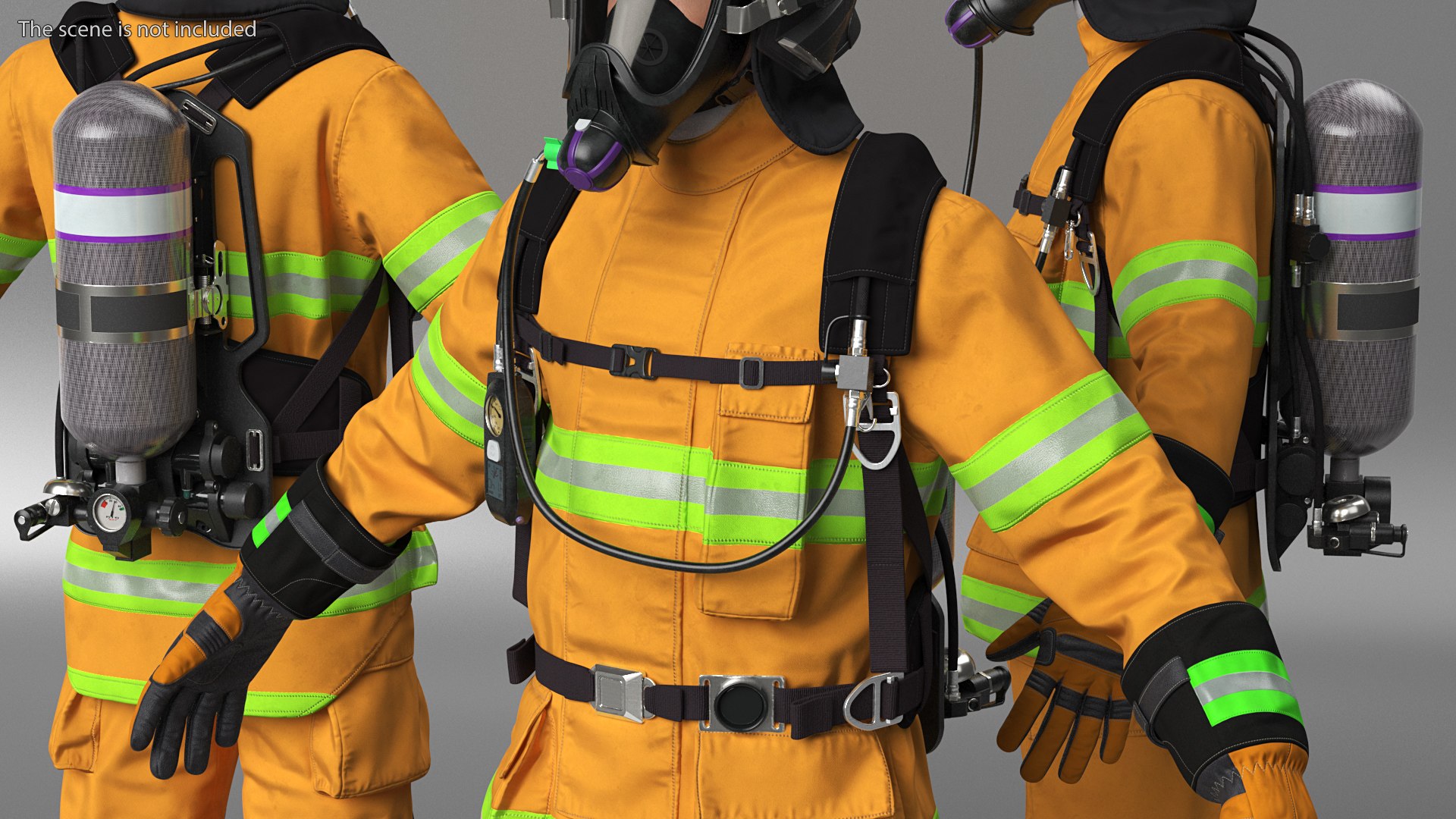 Firefighter rescuer rescue fighter 3D - TurboSquid 1701511