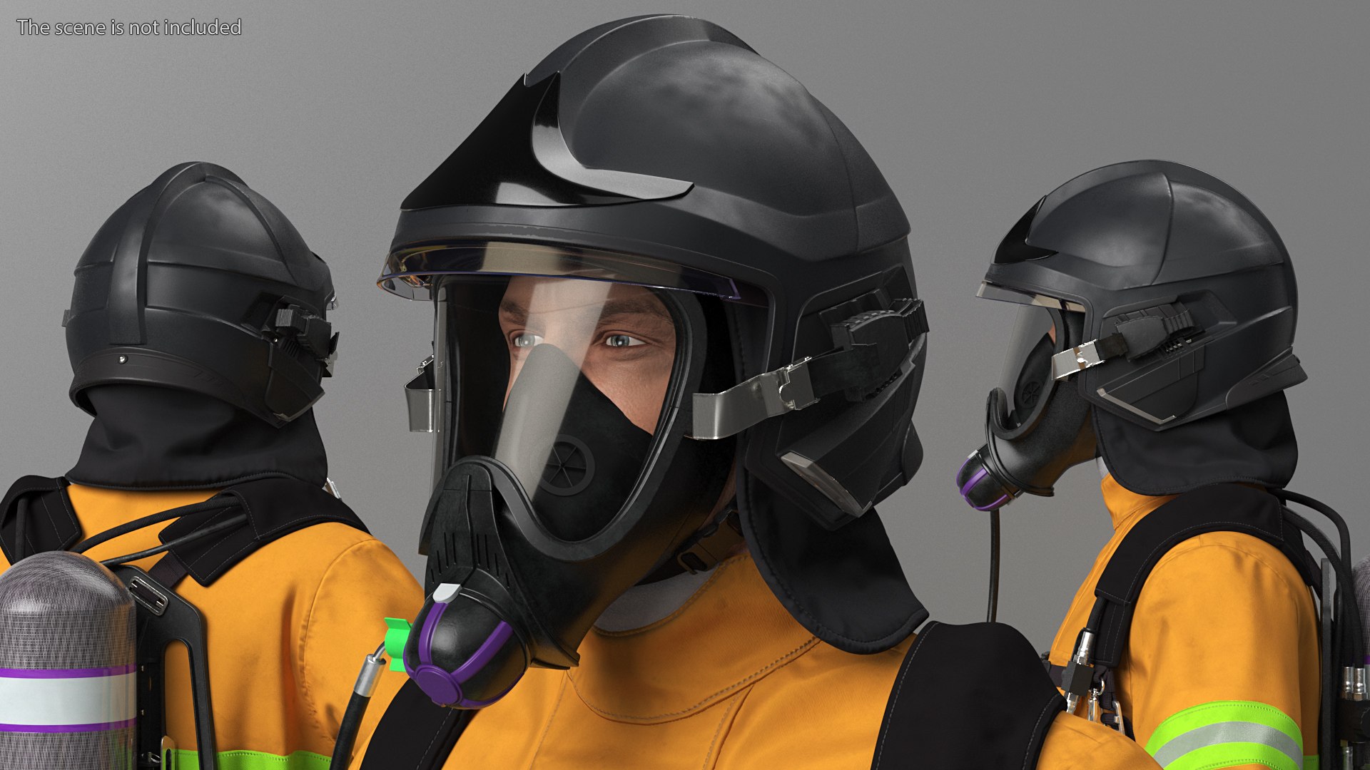 Firefighter rescuer rescue fighter 3D - TurboSquid 1701511