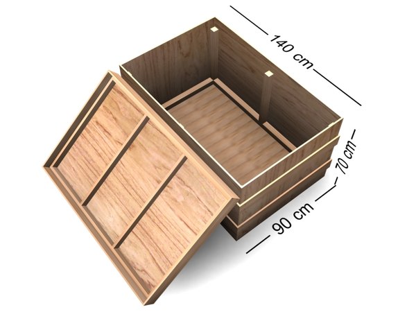 Wooden Box SketchUp Models for Download | TurboSquid