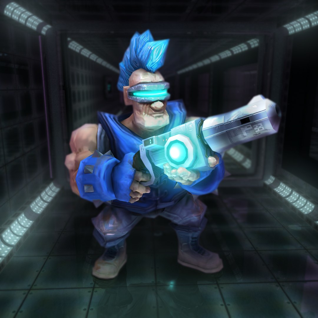 Maya Cyber Punk Rigged Animation