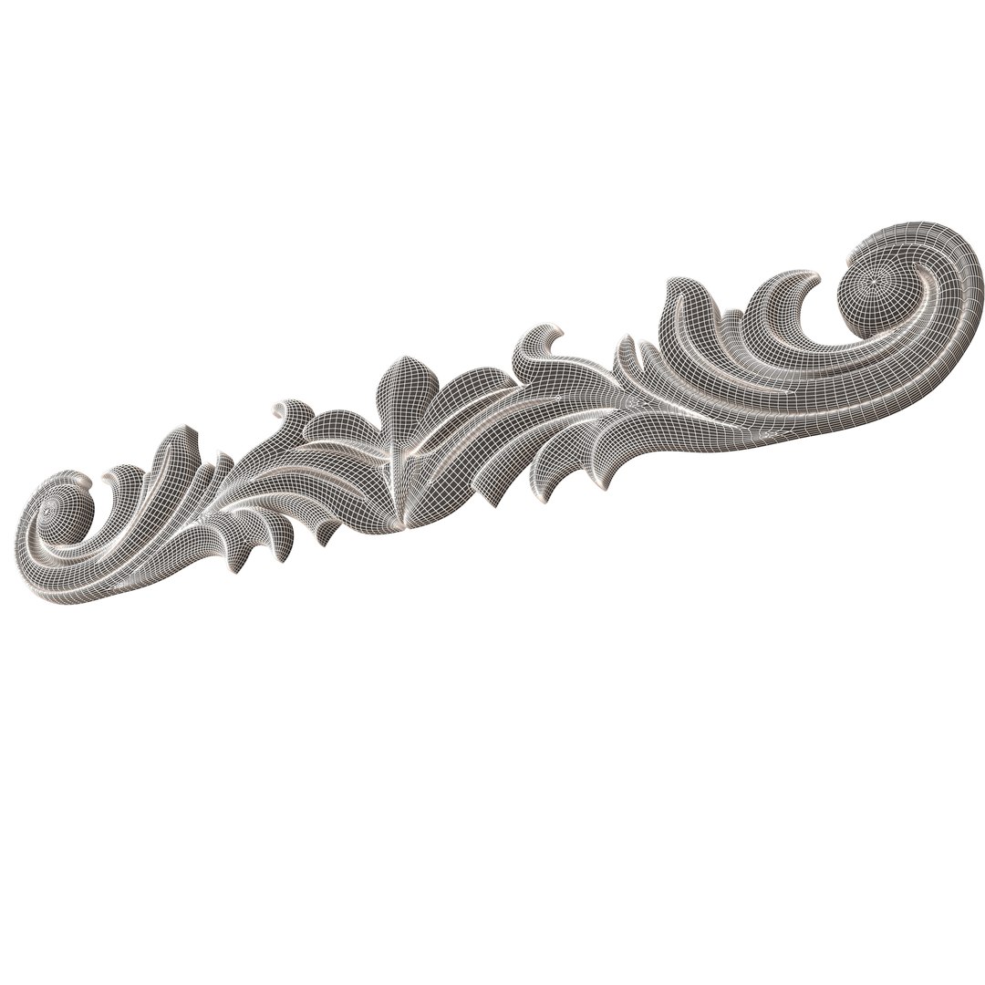 Carved Plaster Molding Decoration 032 Model - TurboSquid 2143304