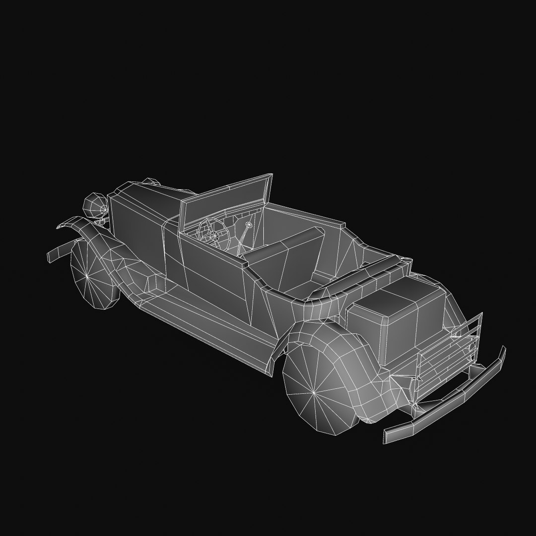 Vintage Car 3d Model