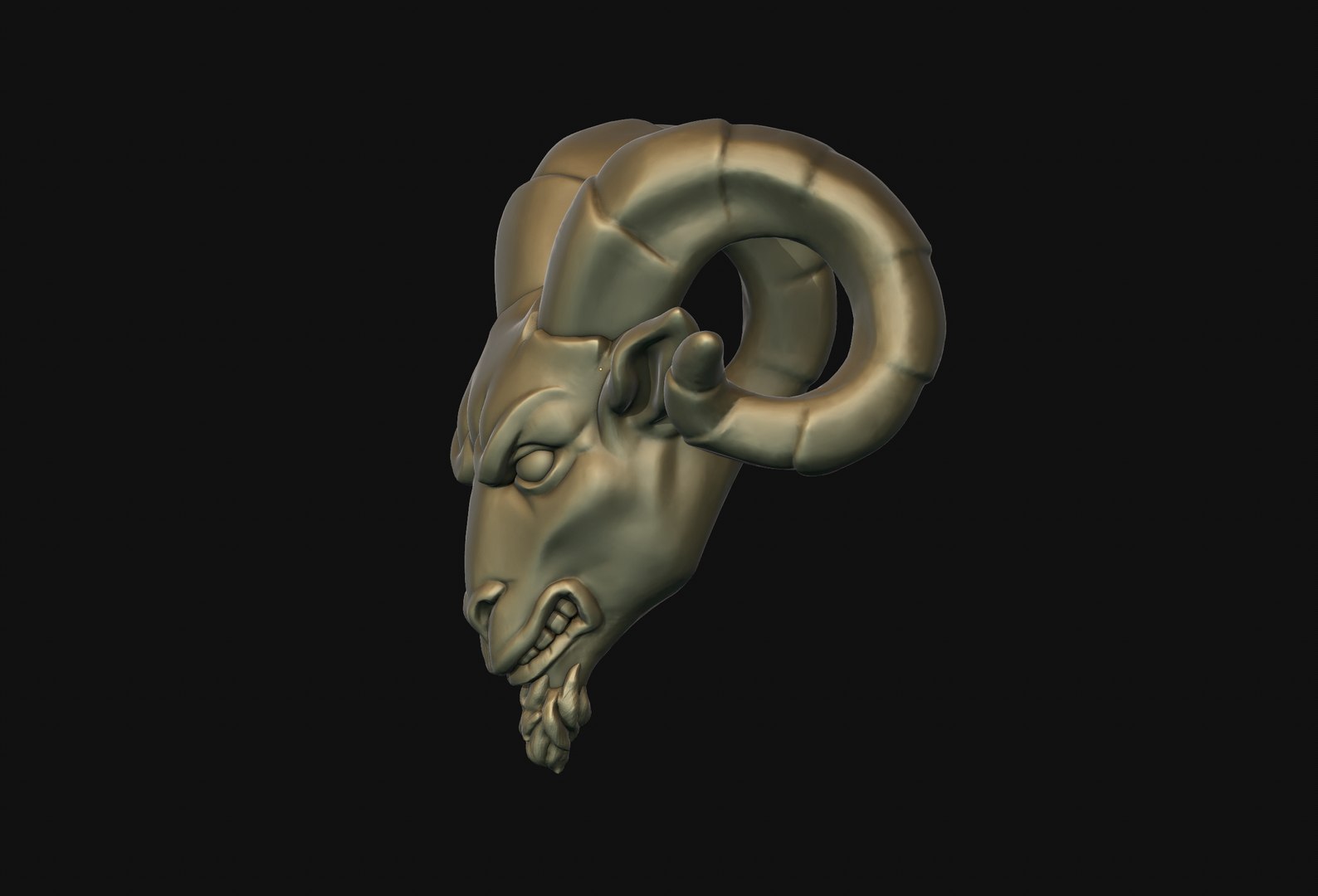 3D Ram Head BEAD 3D Print - TurboSquid 1873002