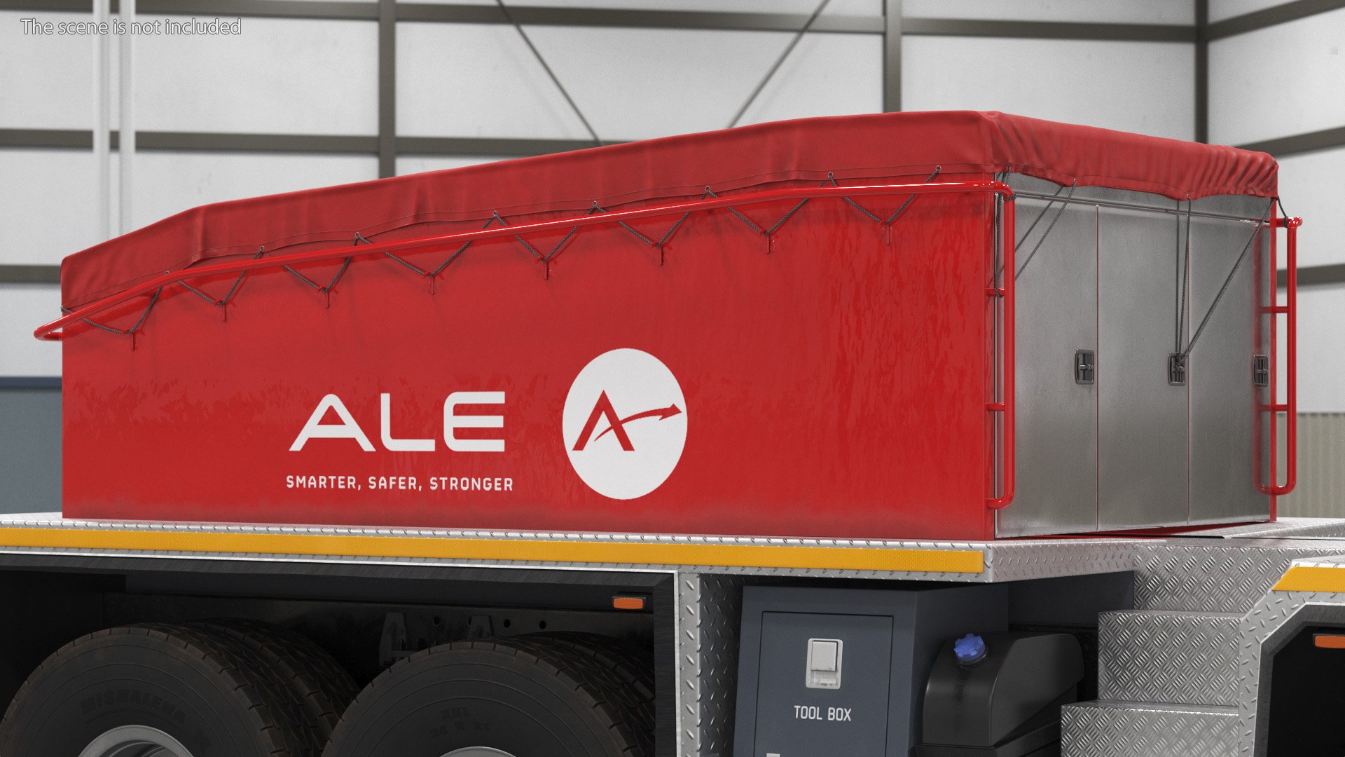 3D Bodywork Covered With Tent For Heavy Truck Trojan 8870 - TurboSquid ...