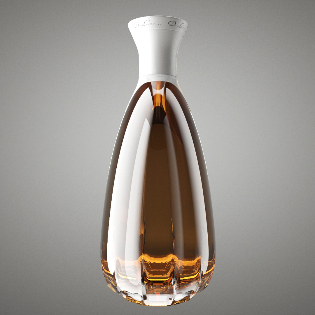 cognac bottle 3ds