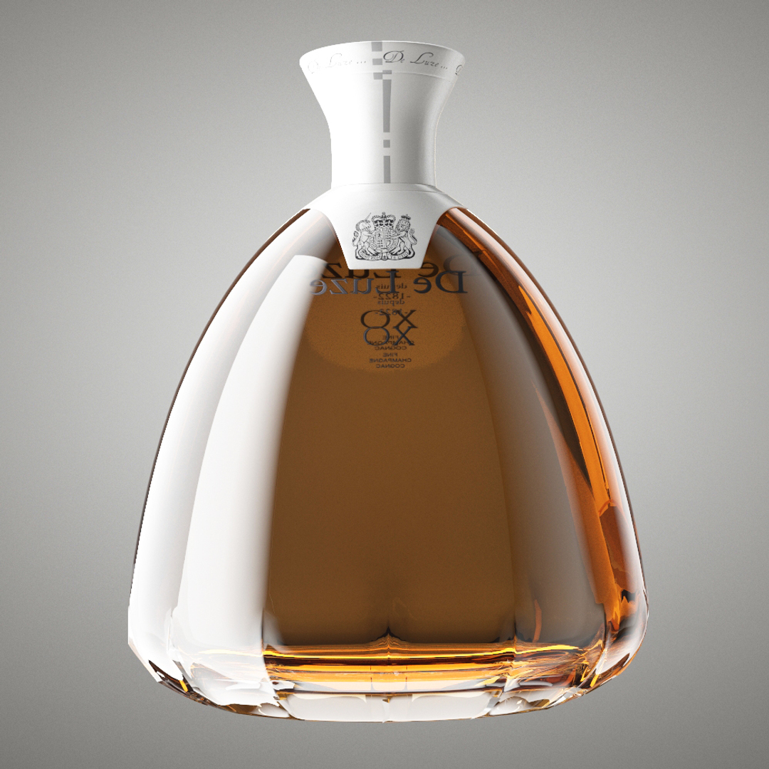 cognac bottle 3ds