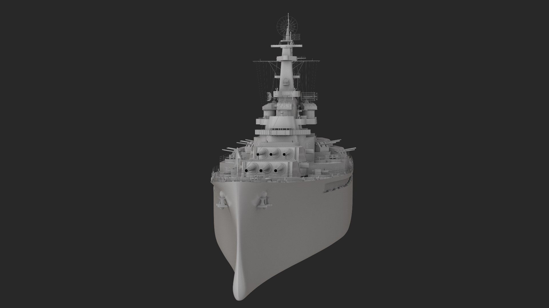 Ship Military Battleship 3D Model - TurboSquid 1149904