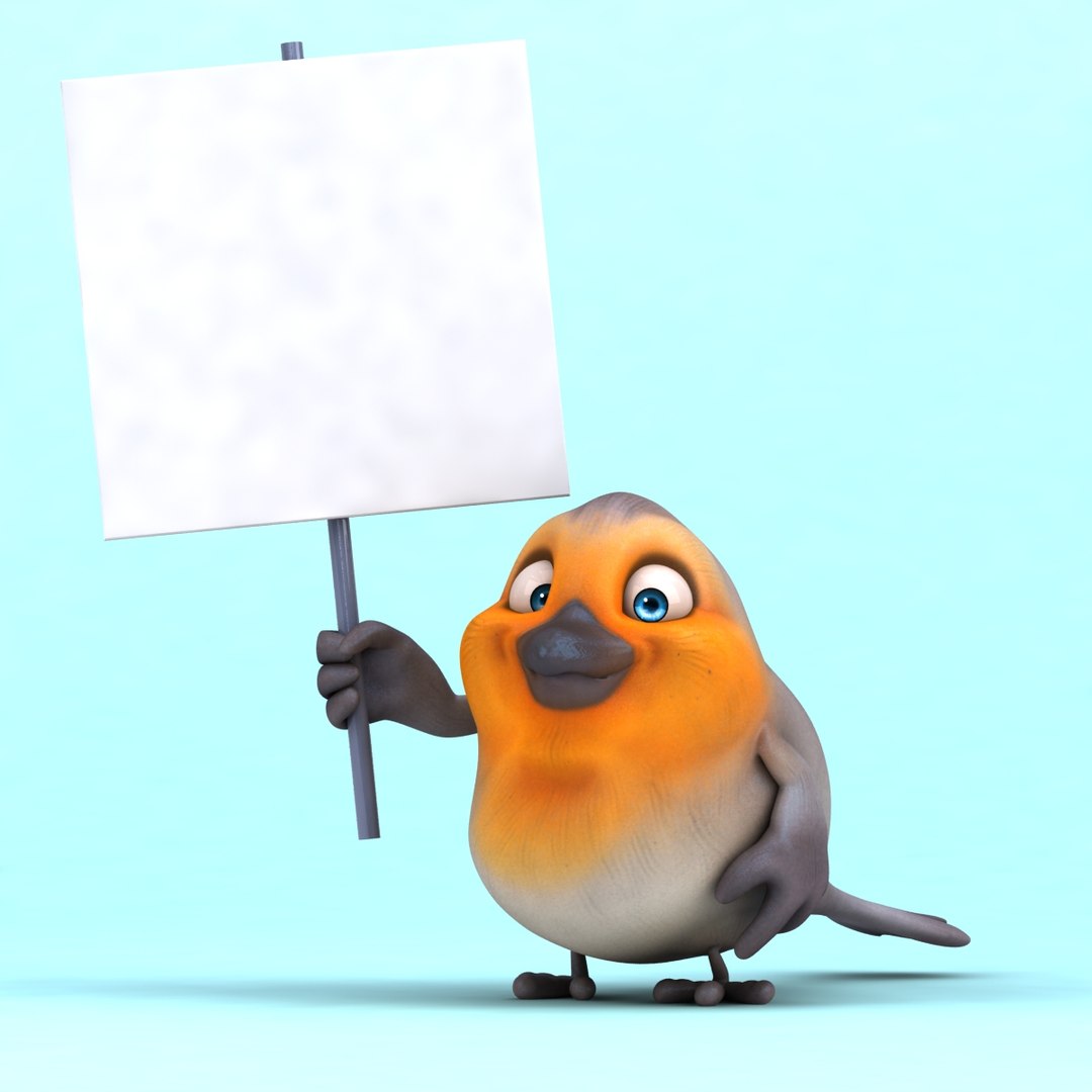 3D Fun Red Robin ! - TurboSquid 1329489