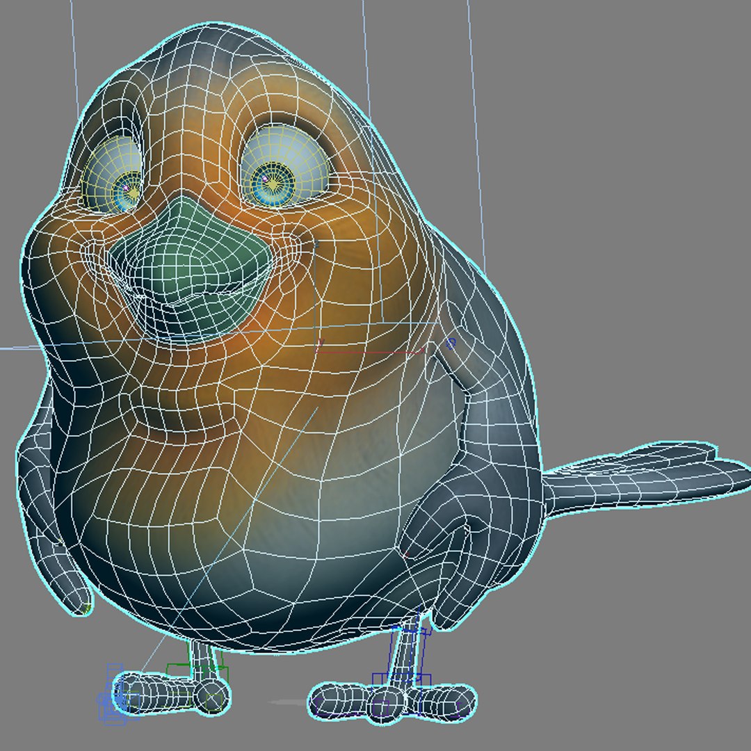 3D Fun Red Robin ! - TurboSquid 1329489