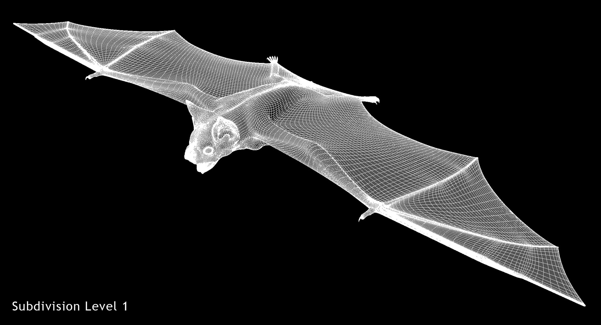 vampire bat animation obj