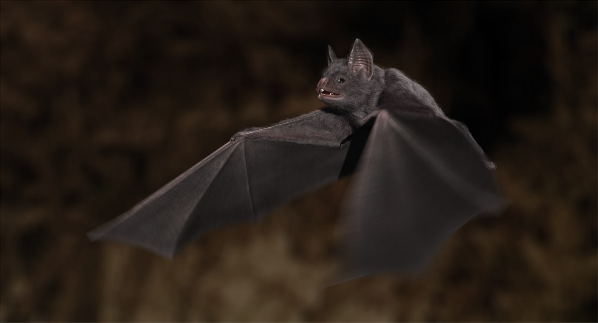 vampire bat animation obj