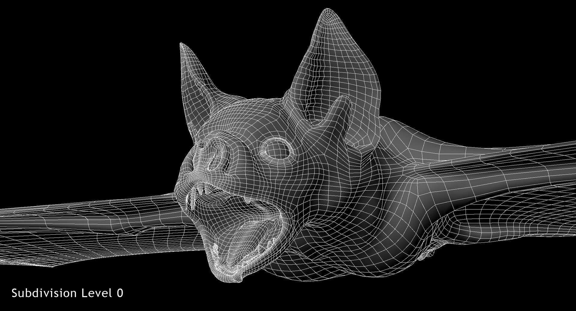 vampire bat animation obj