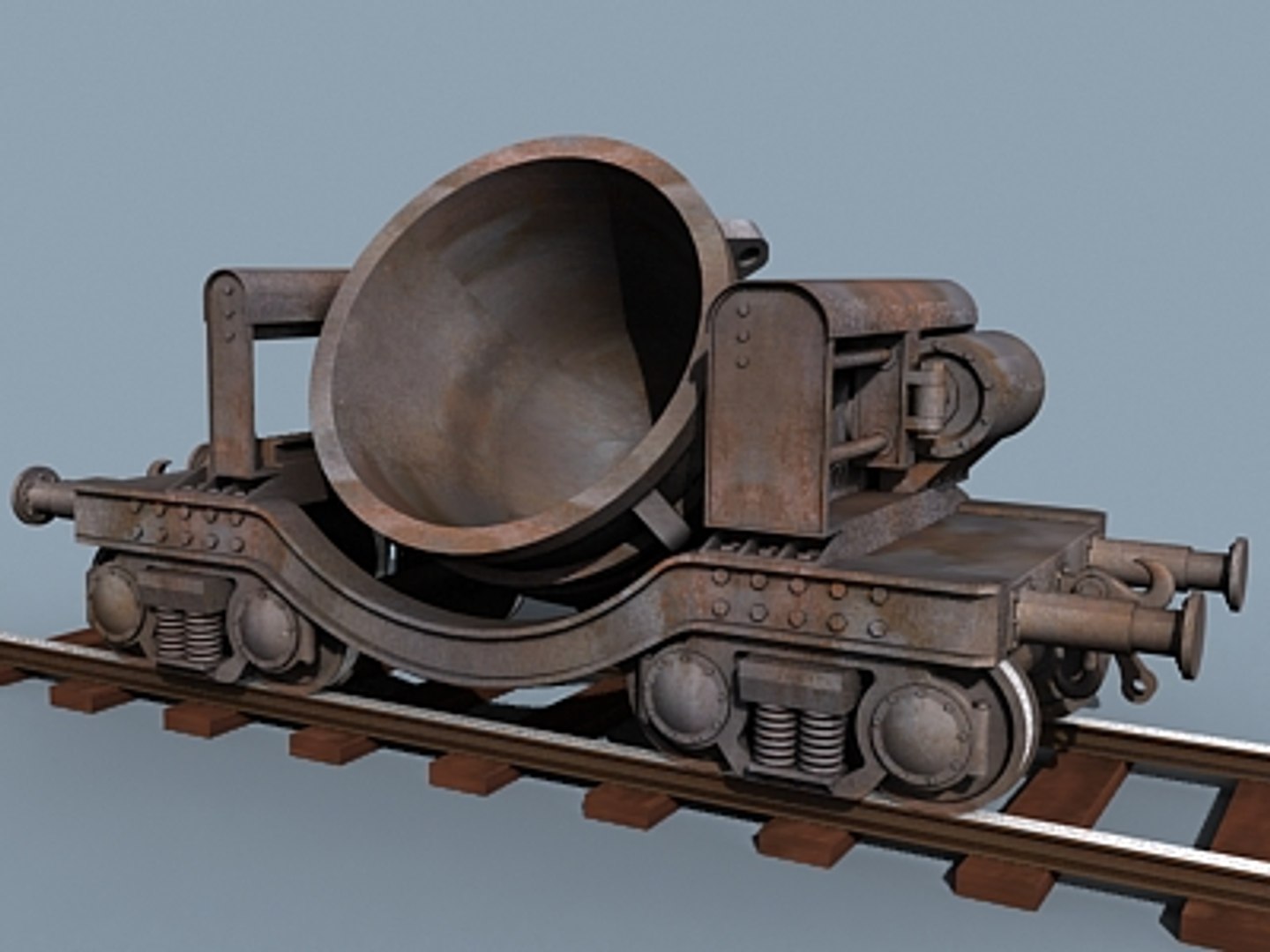 3d Slag Ladle Car Model