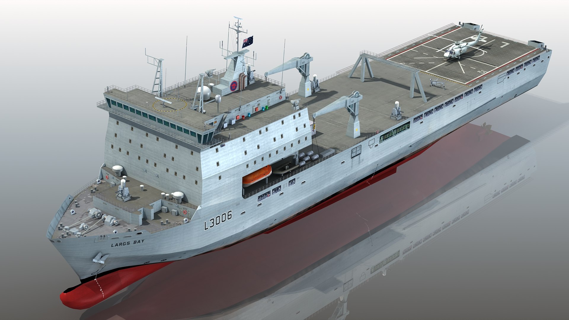 Hmas largs bay l3006 3D - TurboSquid 1661481