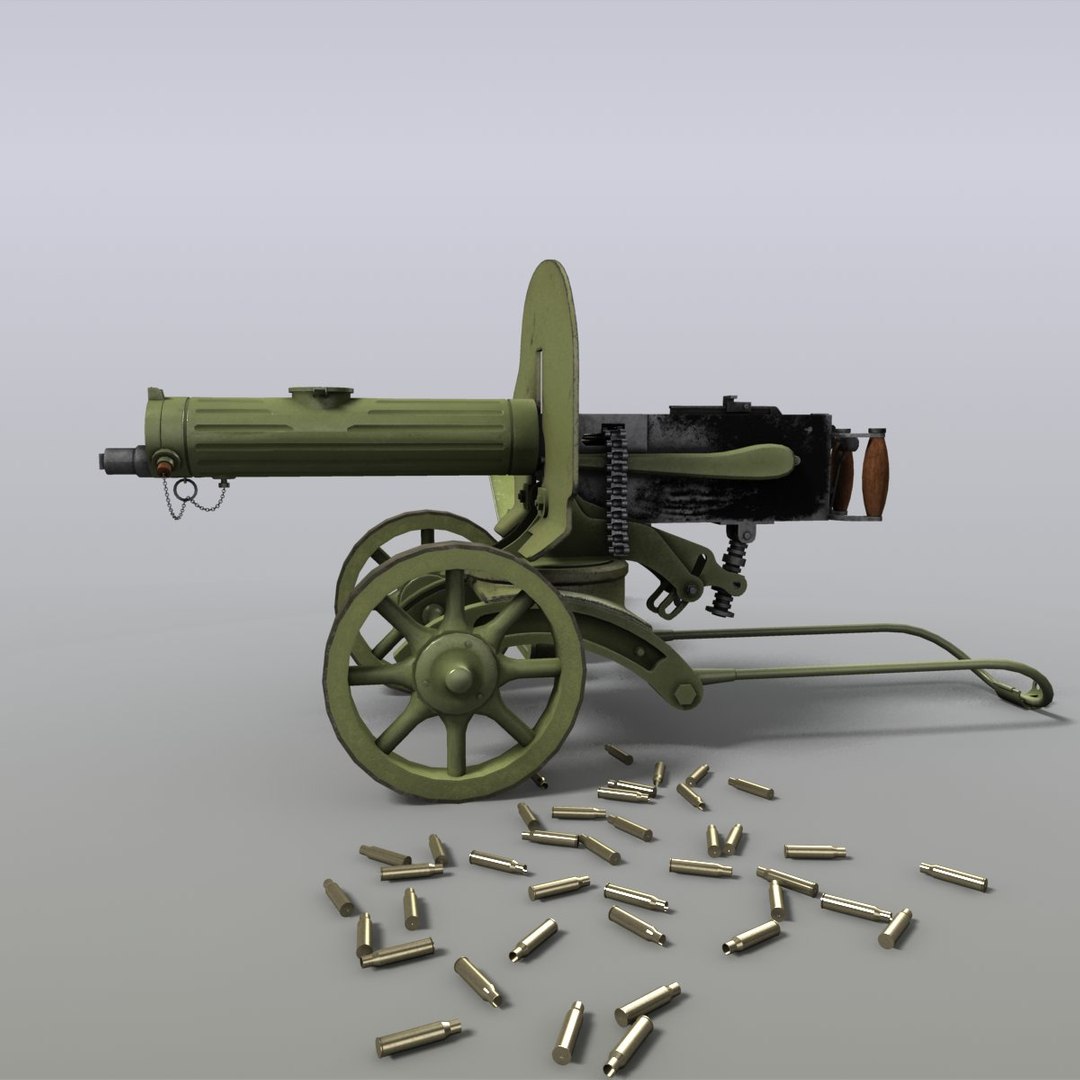 3d Model Machine Gun