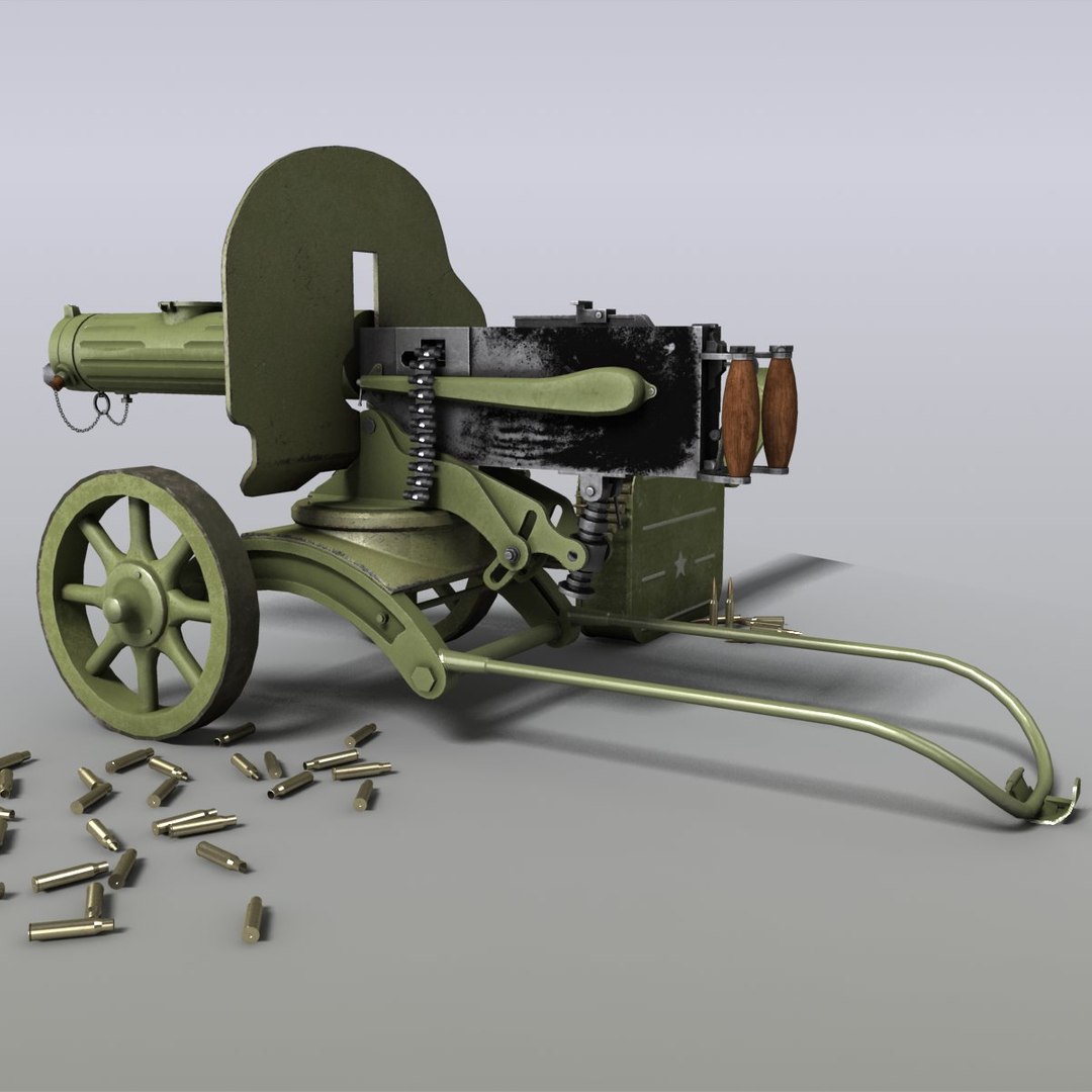 3d Model Machine Gun