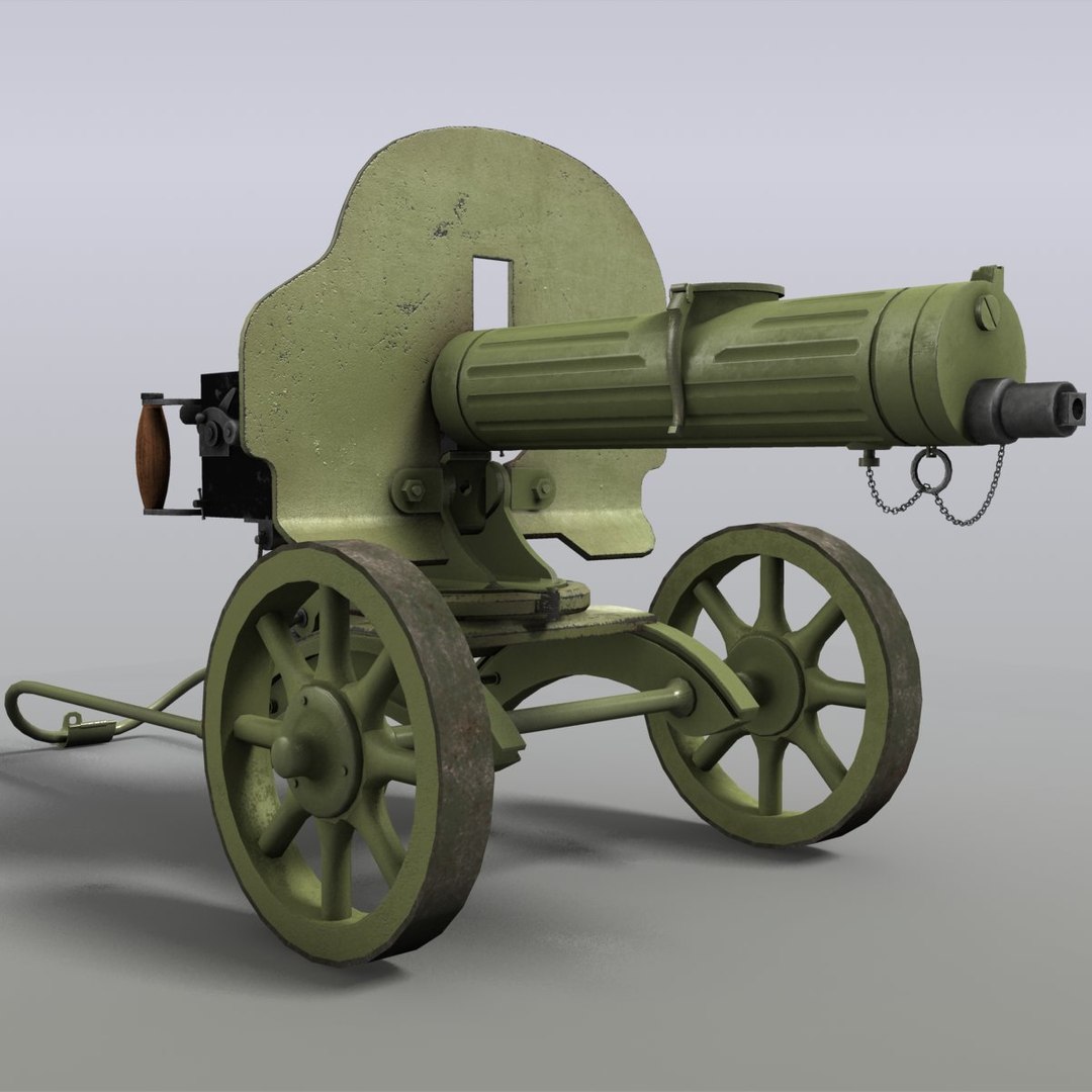 3d Model Machine Gun