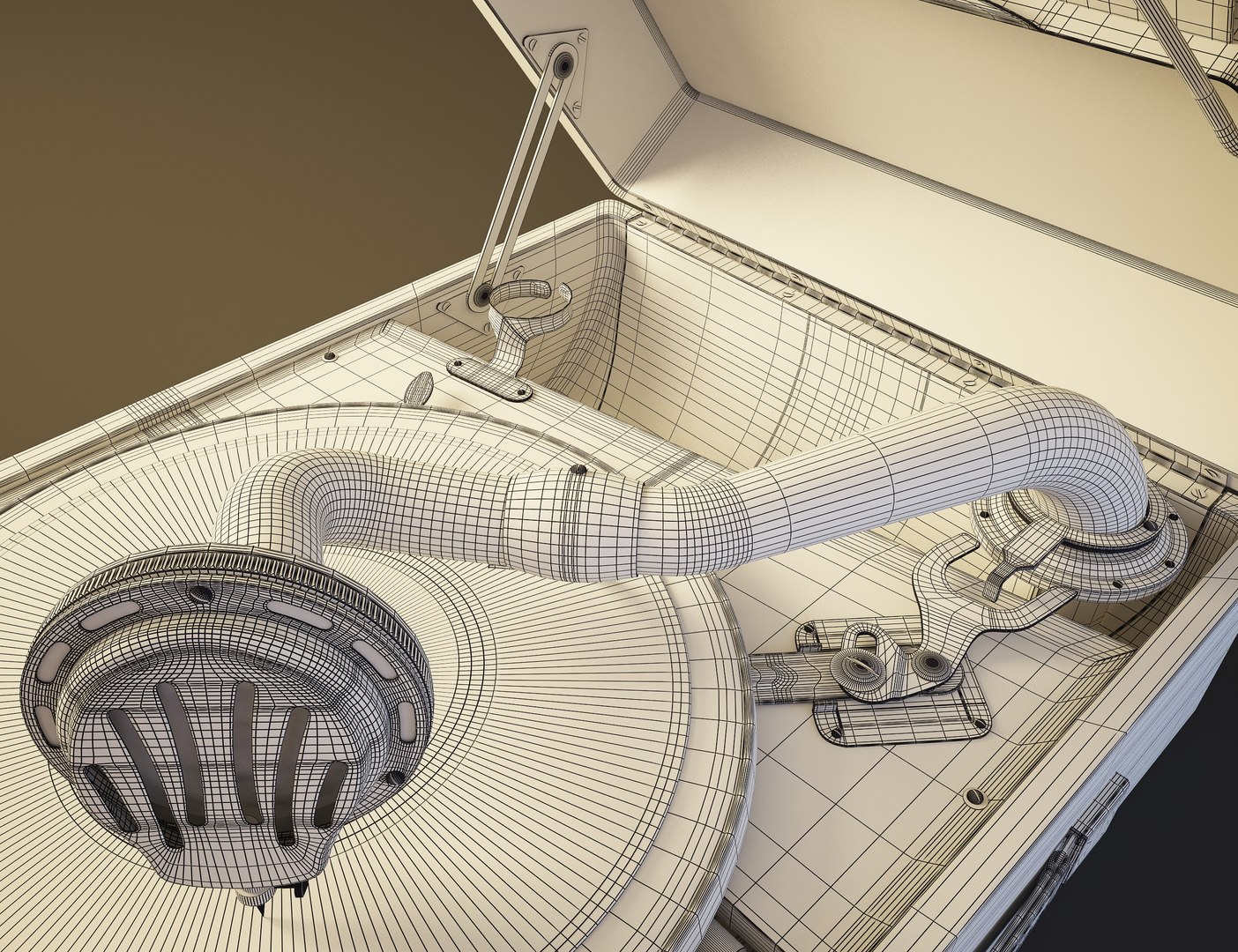 3d Phonograph Player Model