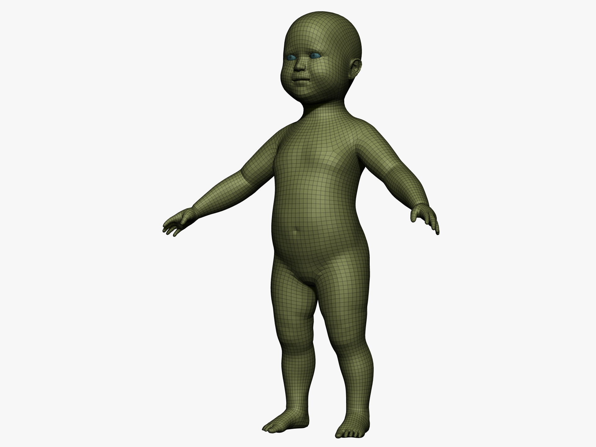 Baby Basemesh 3D model - TurboSquid 1880467