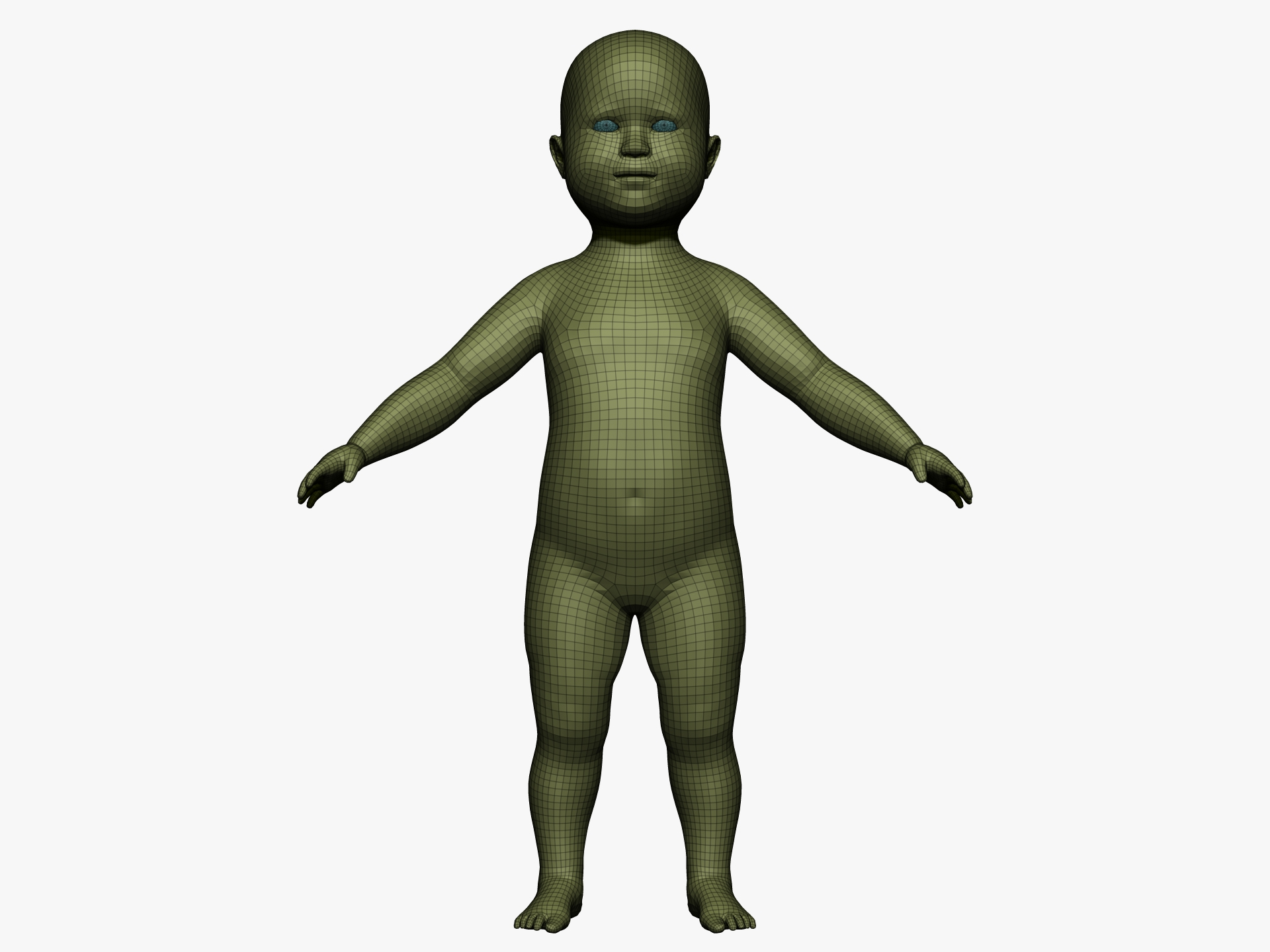 Baby Basemesh 3D model - TurboSquid 1880467