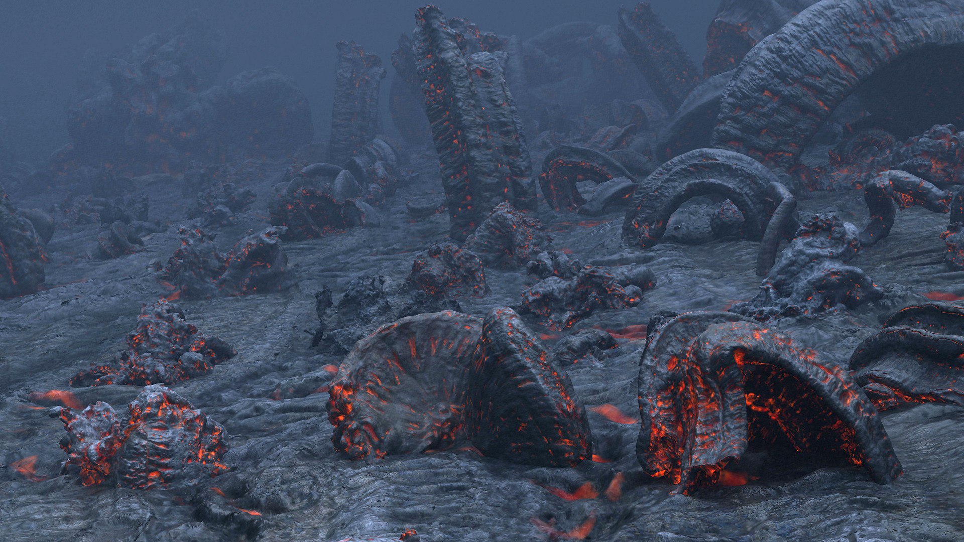 Hellish Planet 3d Model