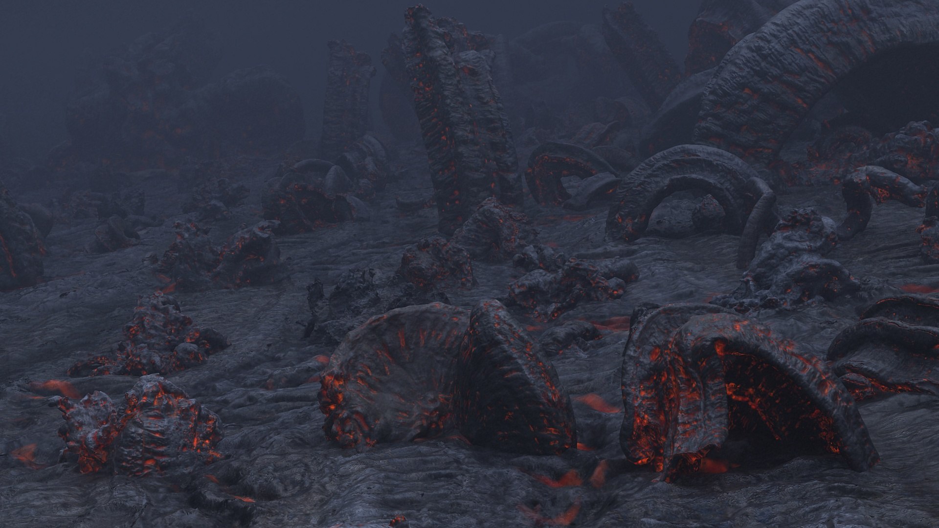 Hellish Planet 3d Model