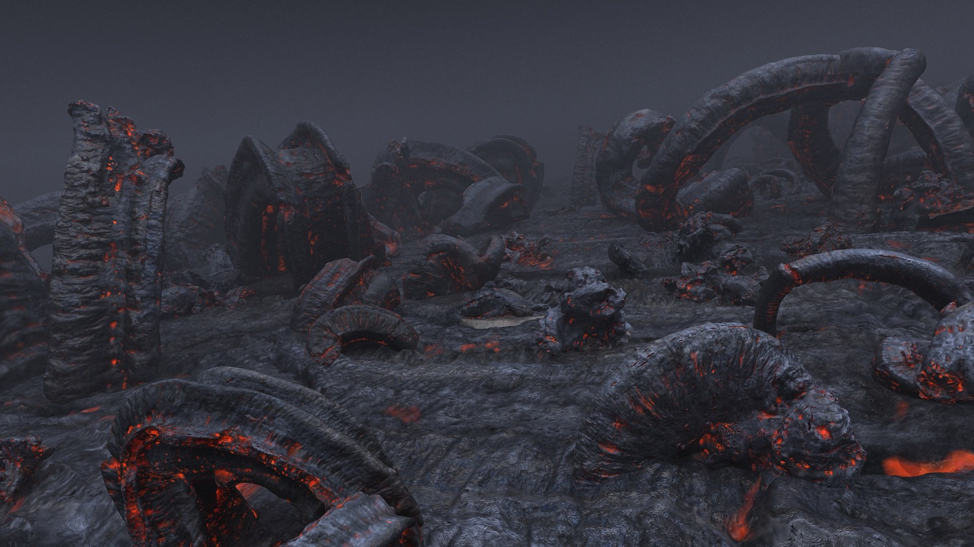 Hellish Planet 3d Model