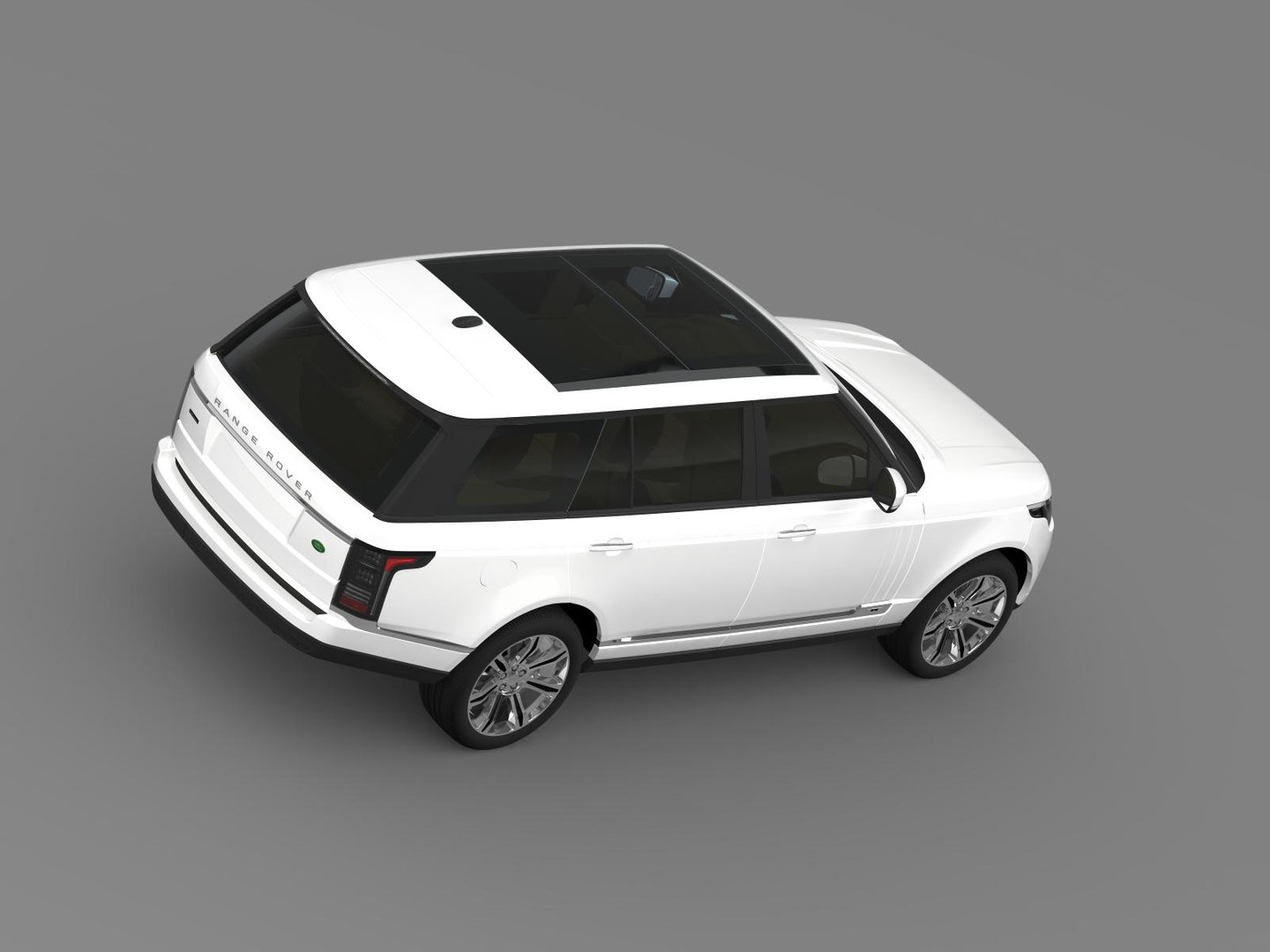 range rover autobiography black 3d model