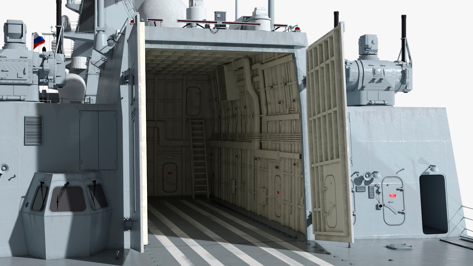 3D Advanced Naval Frigate Project 22350 Rigged Model - TurboSquid 2382851