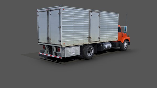 International 1754 Box truck trailer model - TurboSquid 1723088